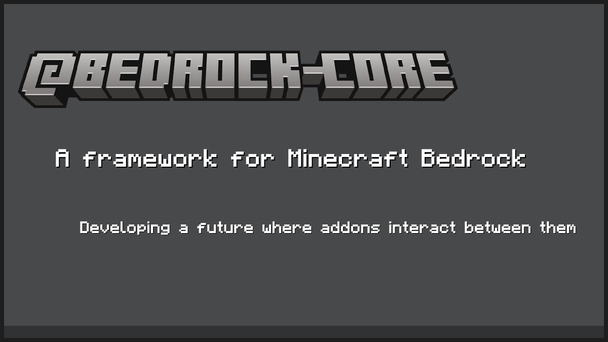 Overview | @bedrock-core